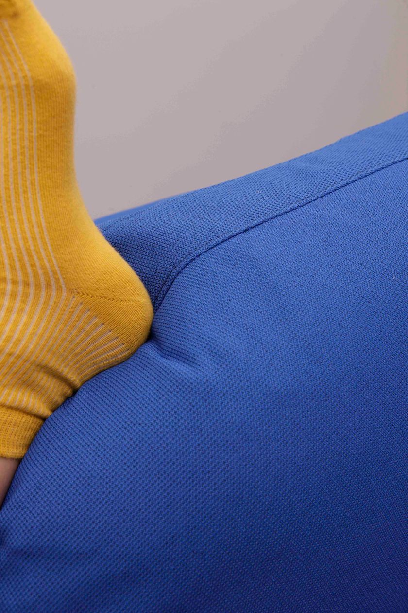 ALFIL 3 seater relaxing fabric sofa with chaise longue By Lebom