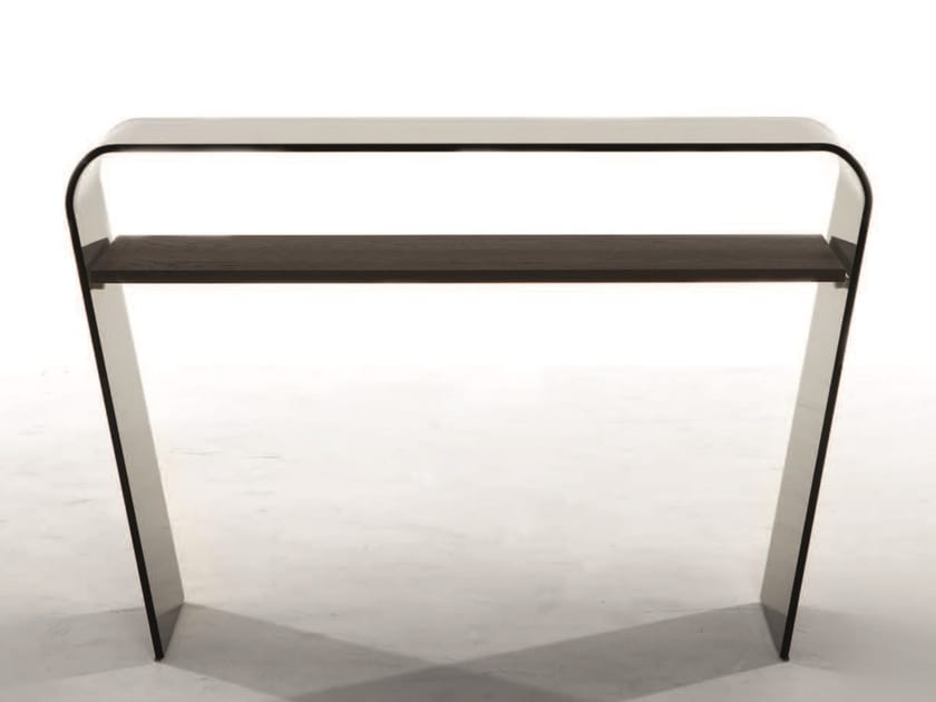 Rectangular glass console table with shelving ALTAMURA By Tonin Casa ...