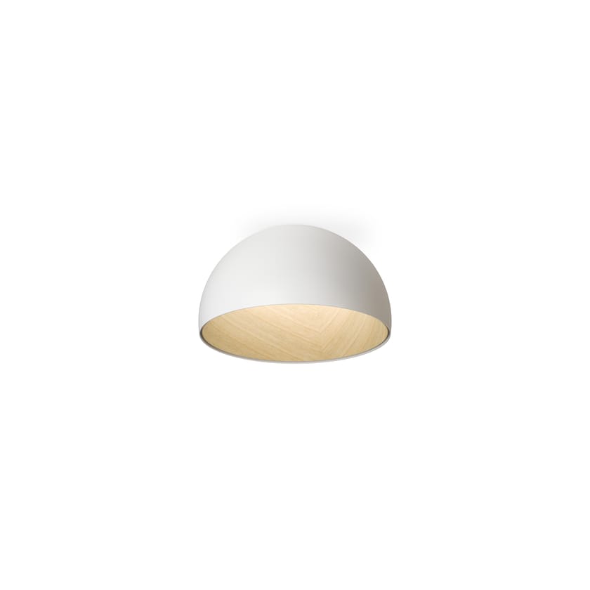 DUO LED aluminium and wood ceiling lamp By Vibia | design Ramos&Bassols