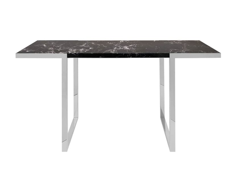 Rectangular stainless steel and stone console table AMAVI By FRATO