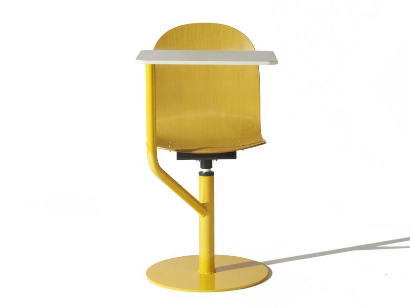 /AMBROGIO Mesa de comedor monobloque en acero y madera By Belca ...