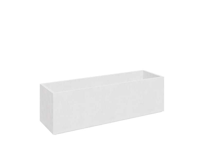 R-LIGHT Jardinera baja rectangular de hormigón By amop