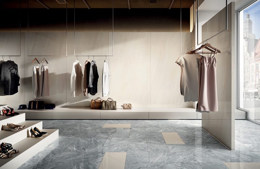 Porcelain stoneware wall/floor tiles with marble effect ANIMA SELECT BIANCO ALPINO Anima Select ...