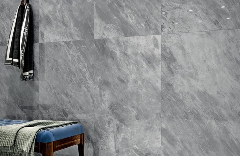 Wand- und Bodenbelag aus Feinsteinzeug mit Marmor-Effekt ANIMA SELECT GRIGIO BOREALE Kollektion ...