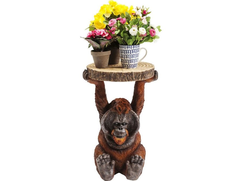 Round resin coffee table ANIMAL FLAMINGO By KARE Design