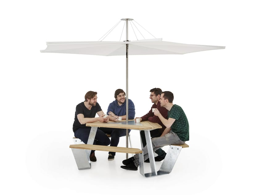 ANKER | Galvanized steel picnic table By Extremis
