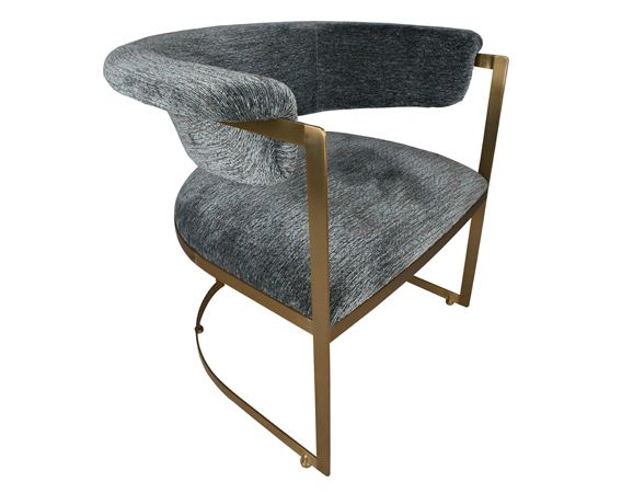 Upholstered fabric easy chair with armrests ANOUKA By Hamilton Conte Paris