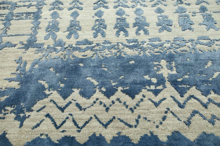 Tappeto a motivi ANTHAR ESK-663 Classic Gray/Ensign Blue Collezione ...