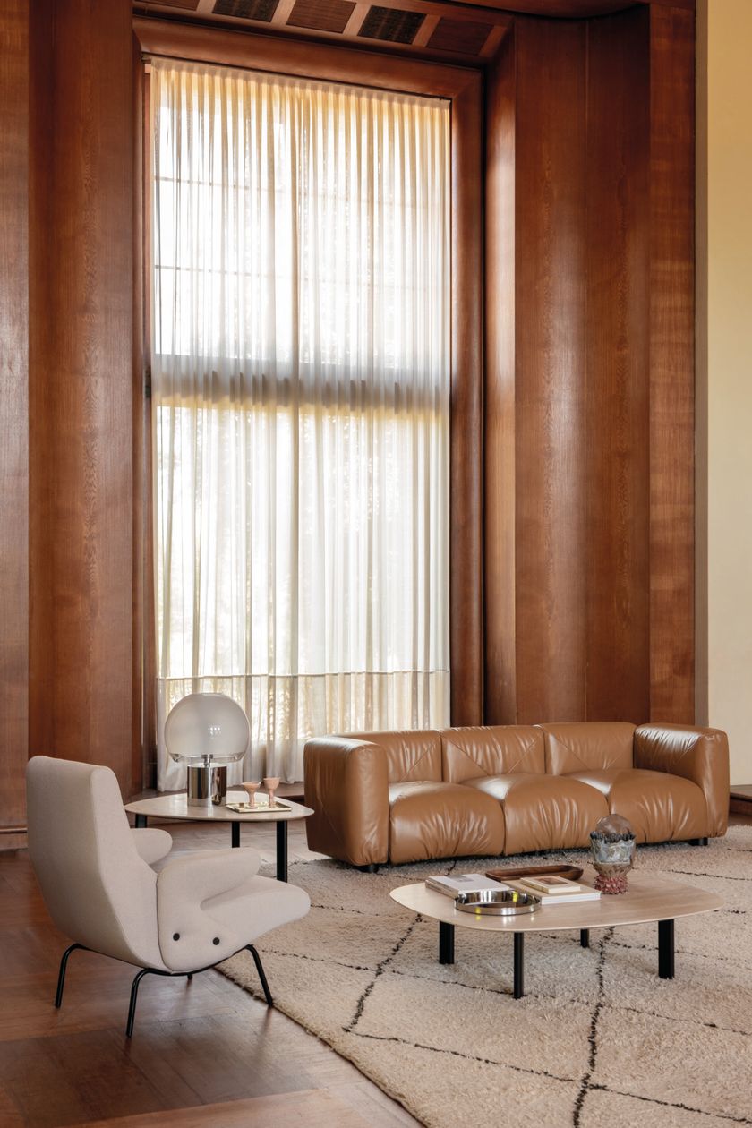 MARIUS&MARIUS 3 seater leather sofa By arflex