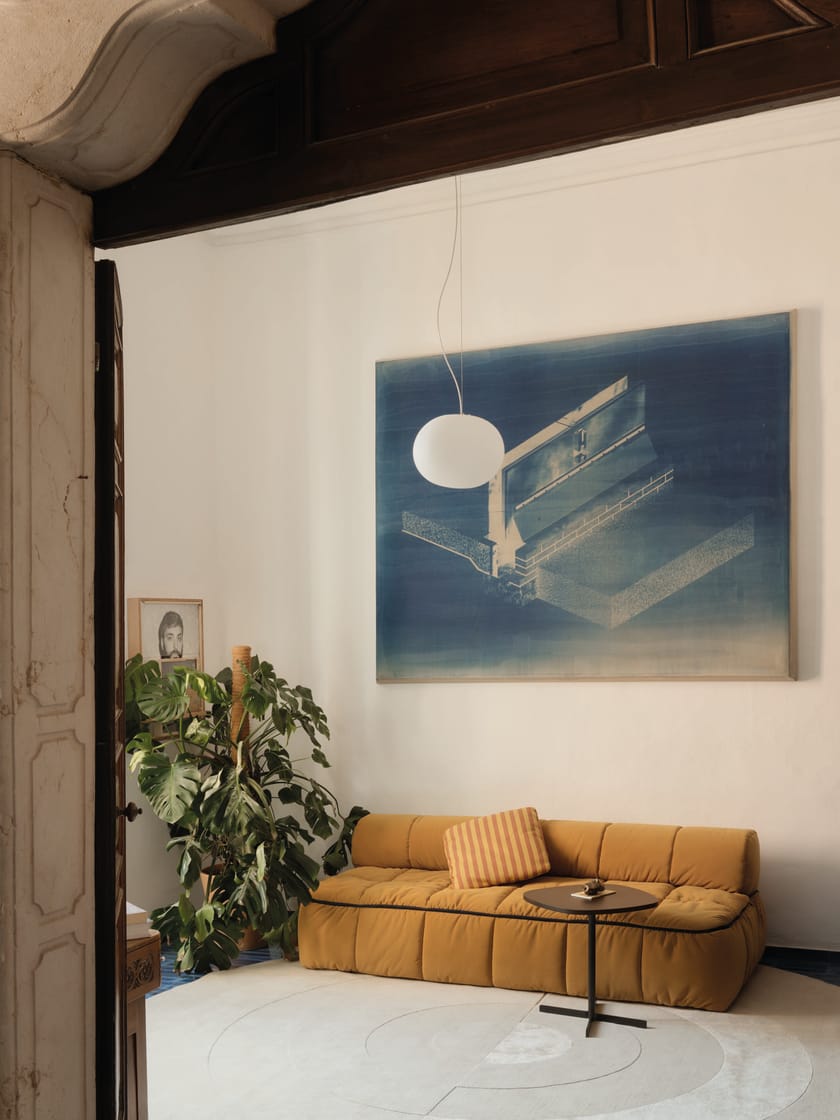 STRIPS Divano letto in tessuto By arflex | design Cini Boeri