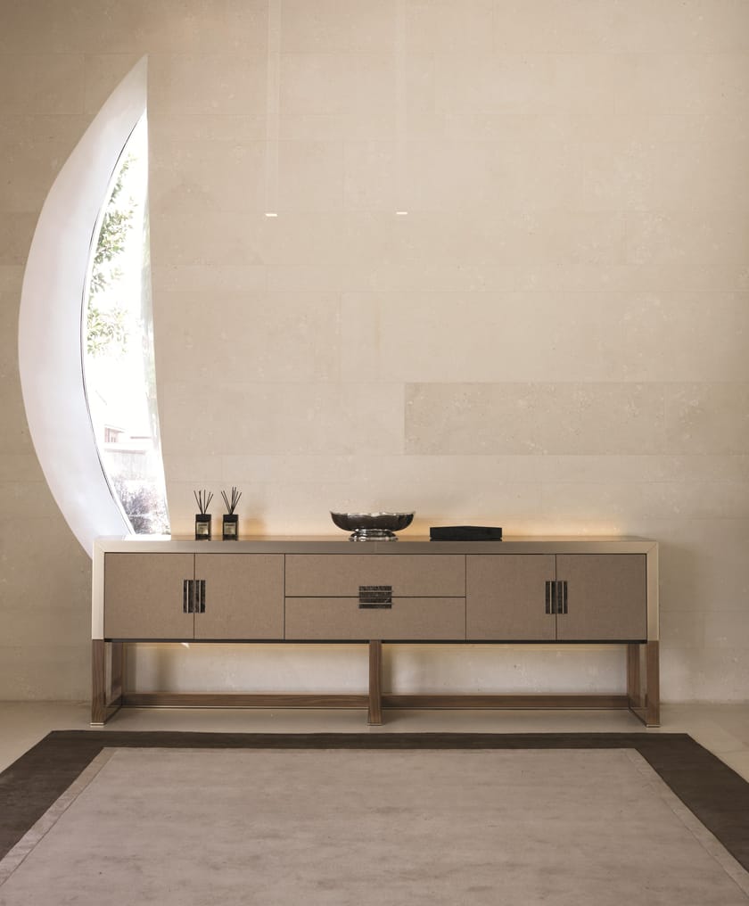 ARMAND Cashmere sideboard with integrated lighting By Longhi | design ...