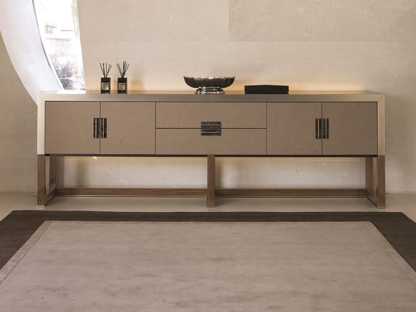 ARMAND Cashmere sideboard with integrated lighting By Longhi | design ...