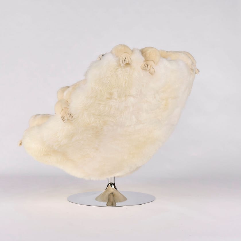 WHITE LOVE Polyester armchair By APCOLLECTION