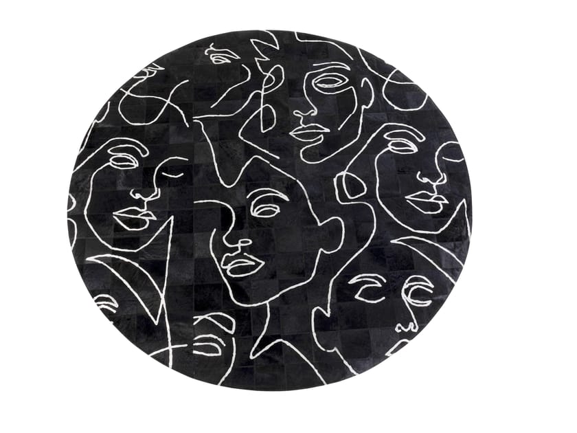ART FACES | Round rug By KARE Design