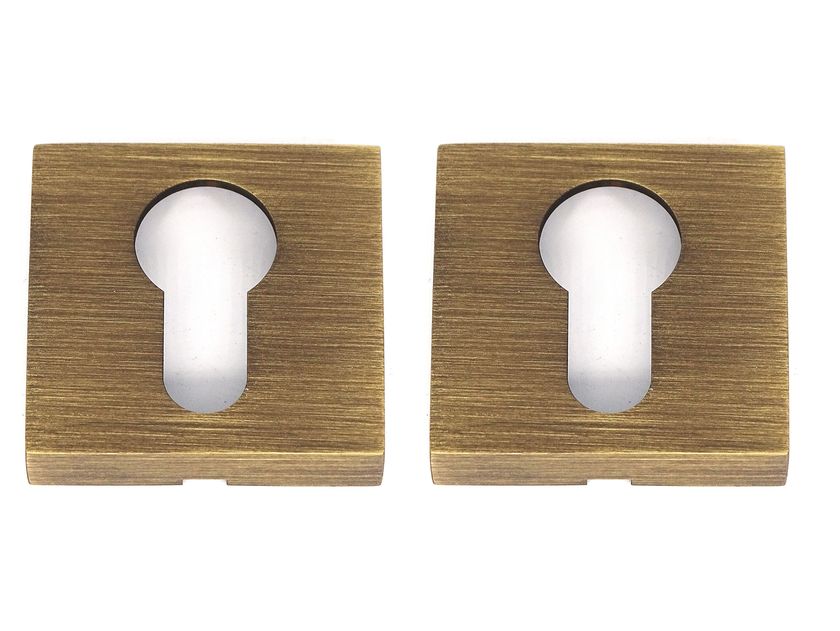 ARTWORK RS28-FY Square metal keyhole escutcheon By Fama International