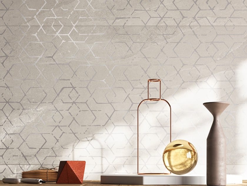 Indoor/outdoor porcelain stoneware wall/floor tiles with stone effect ...