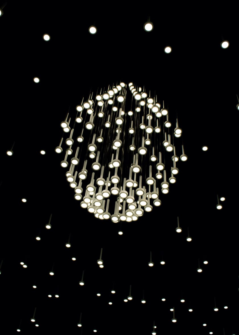ASTRAL | Chandelier LED metal chandelier By Euroluce Lampadari | design ...