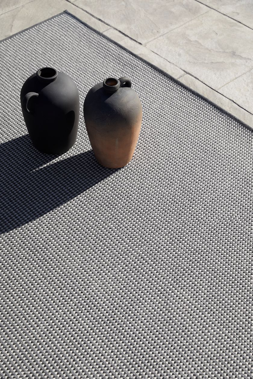 Recycled PET rug ATACAMA IRON LINEN Terra Collection By Rols