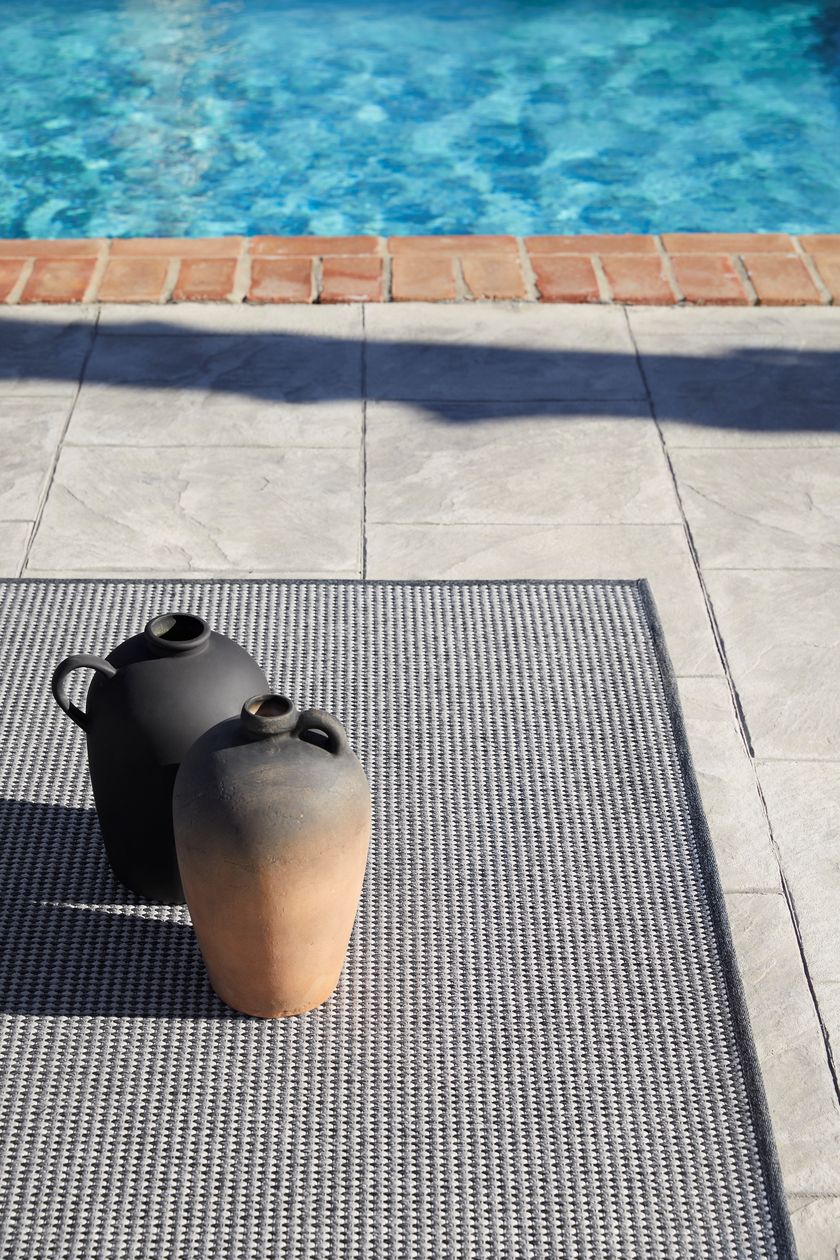 Recycled PET rug ATACAMA IRON LINEN Terra Collection By Rols