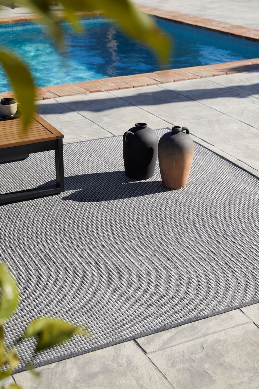 Recycled PET rug ATACAMA IRON LINEN Terra Collection By Rols
