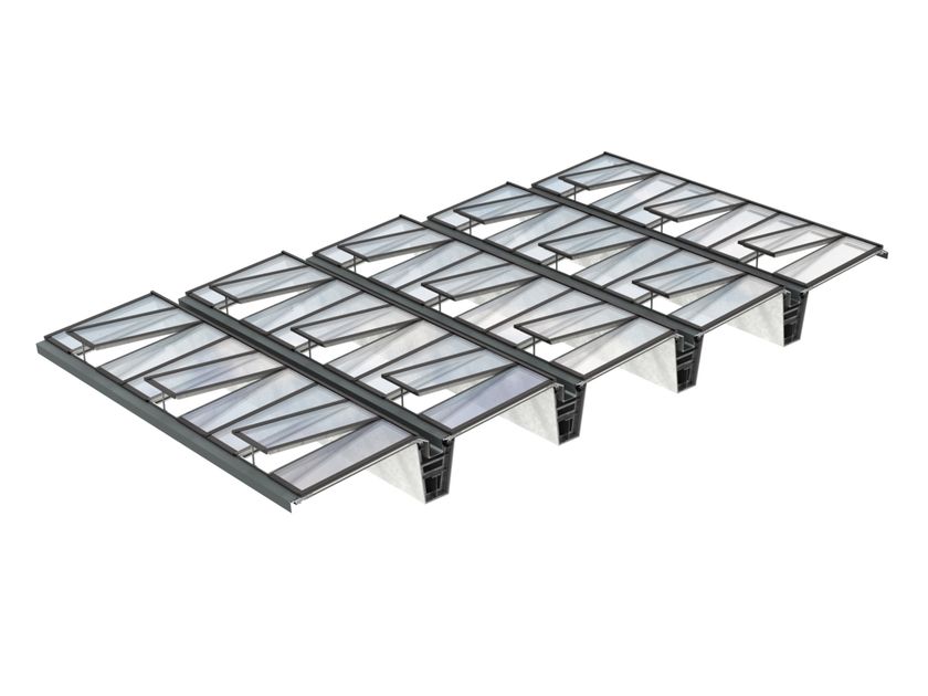 Glass and steel roof window ATRIUM LONGLIGHT/RIDGELIGHT By Velux ...