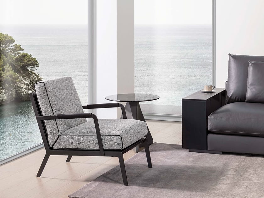 AUSTEN | Fabric armchair By CAMERICH