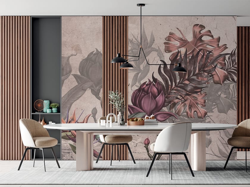 AUTUMN FLOWERS Wallpaper By Skinwall | design Elena Piccolboni