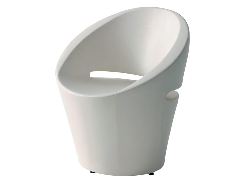 Guest chair with armrests AZALEA By Maletti design Maurizio Macciocchi