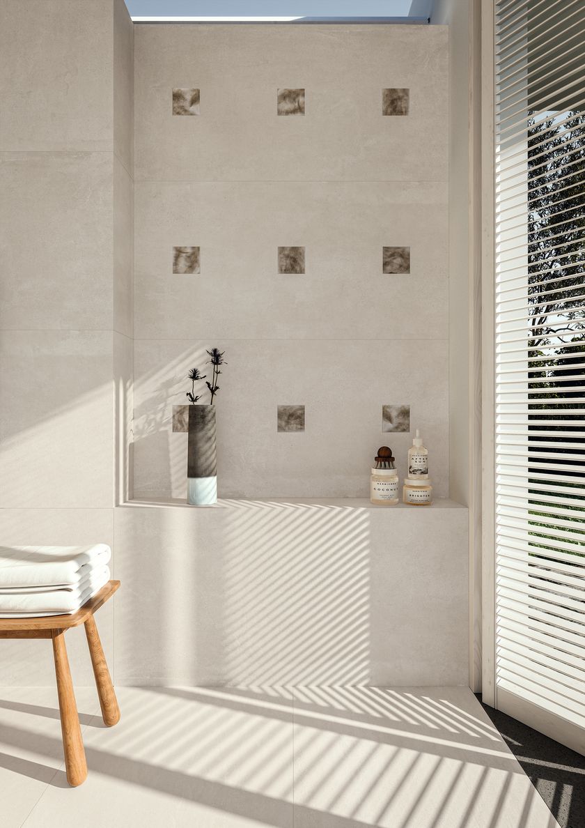 Indoor/outdoor porcelain stoneware wall/floor tiles AZUMA UP W Azuma Up ...