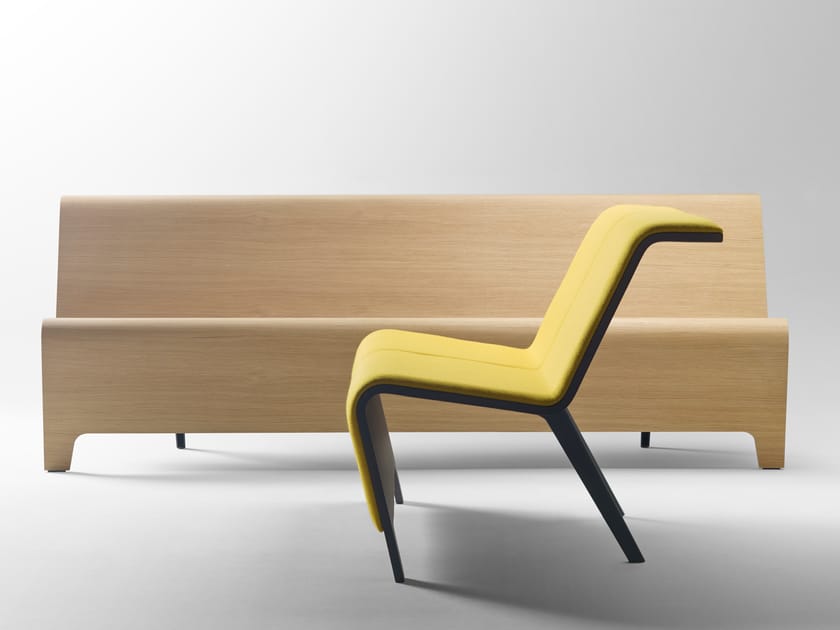 BACK | Fabric bench seating Modular fabric bench seating with back By ...