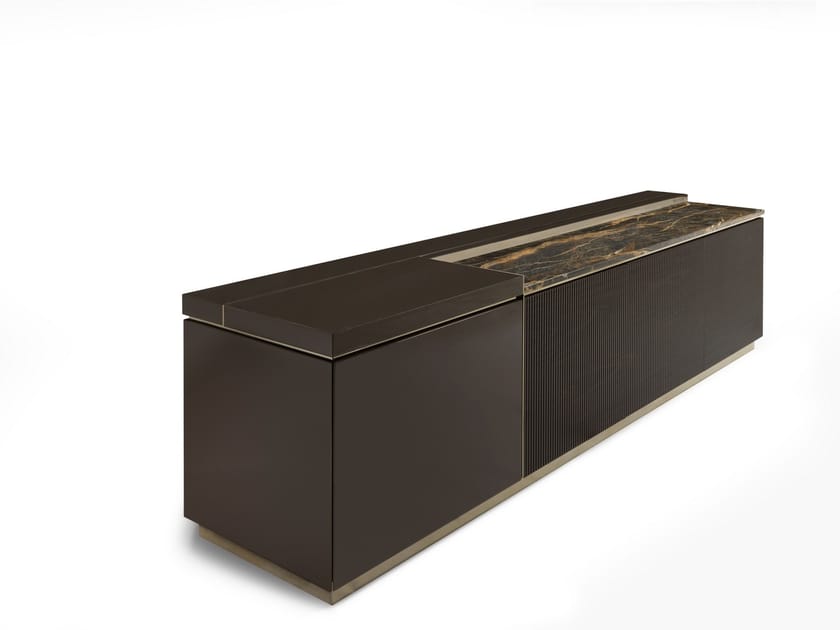 BARBICAN Marble and wooden sideboard By Visionnaire | design Alessandro ...
