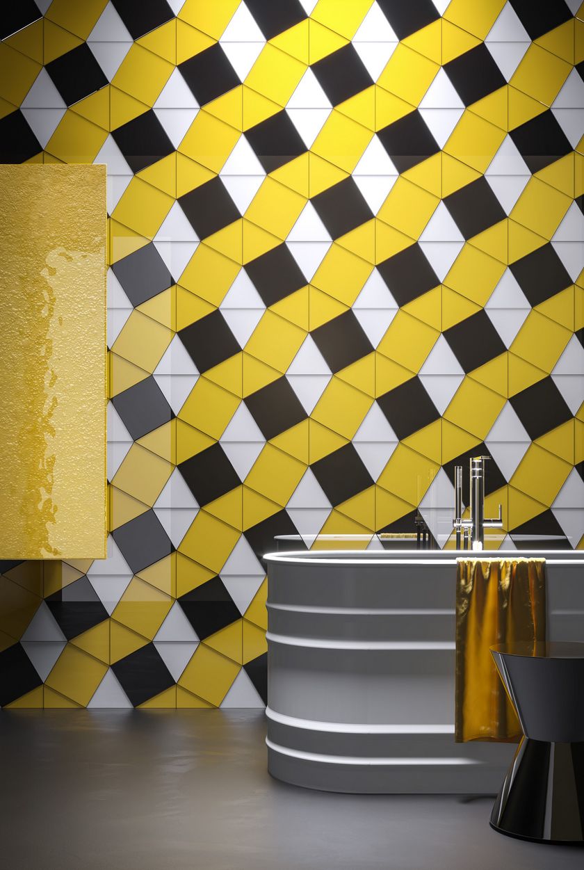 Pavimento/rivestimento in vetro per interni BARCELLONA PATTERN ...