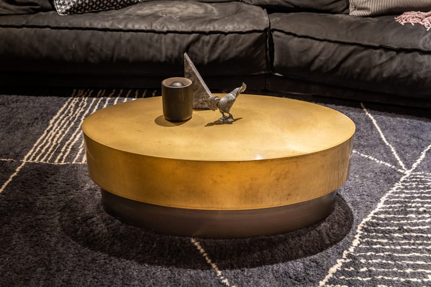 BAXTER - LOREN BRASS coffee table By In Stock