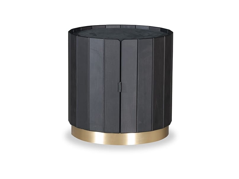 NINFEA Round bedside table By BAXTER | design Pietro Russo