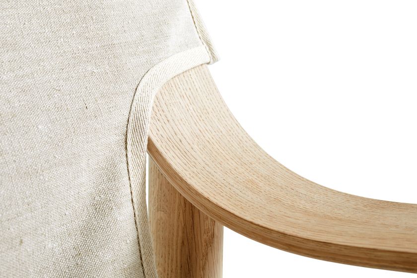 Canvas easy chair with armrests BERNARD CANVAS By Hay design Shane Schneck