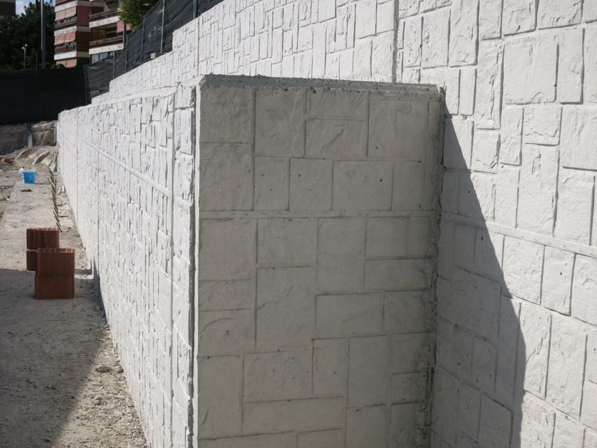 WOOD COLLECTION Matrix for fair faced concrete wall wood effect finish ...