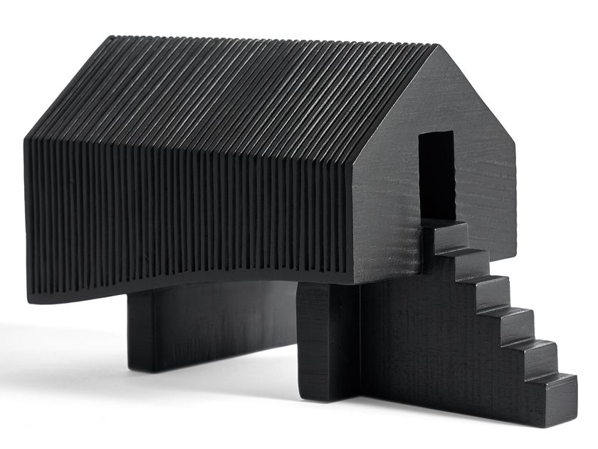 Wooden decorative object BLACK STILT HOUSE Houses Collection By Ethnicraft