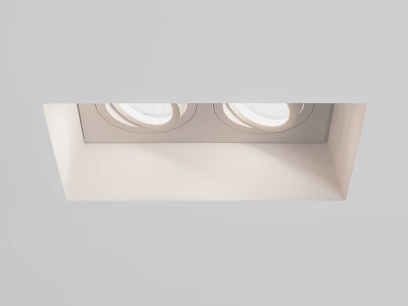 BLANCO TWIN ADJUSTABLE Recessed LED multiple plaster spotlight By Astro ...