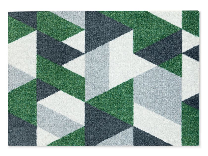 Alfombra geométrica de material reciclado BLÅNE WINTER Colección Blåne ...