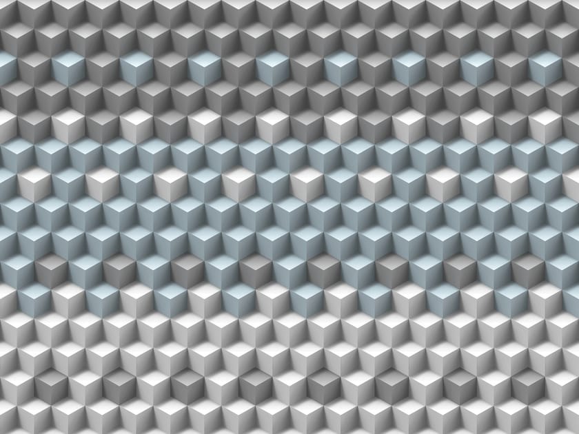 Motif geometric wallpaper BLOCKS Weft Collection By Texturae