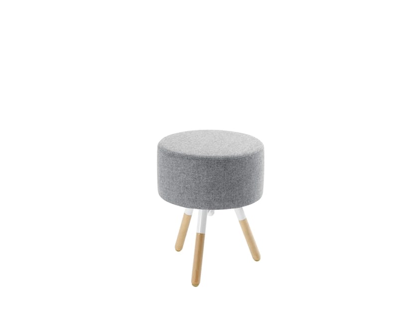 BLOG Low upholstered fabric stool By Sesta | design Alessio Pozzoli