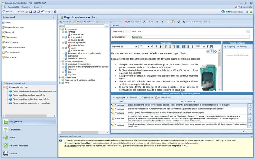 Gestión de cumplimiento y fases de obras de construcción Blumatica PSC Semplificato By Blumatica