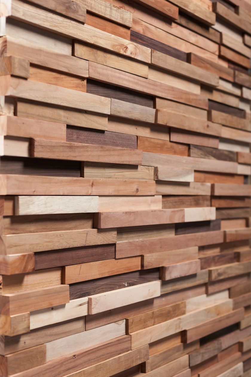 Wooden 3D Wall Cladding BLUNT By Wonderwall Studios