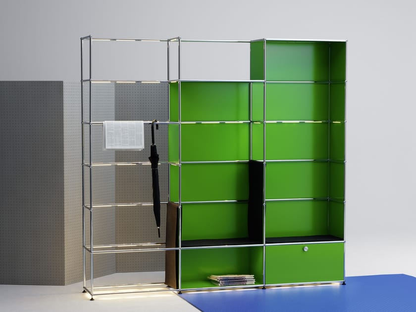 USM HALLER E Scaffale modulare con illuminazione By USM