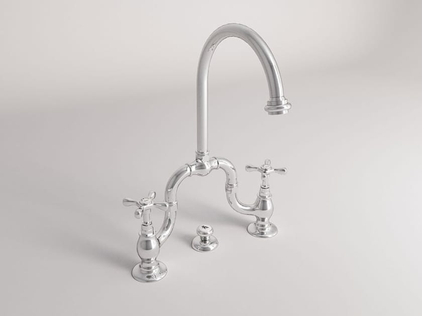 JAMES 3 hole bridge mixer with automatic pop-up waste By Park Avenue