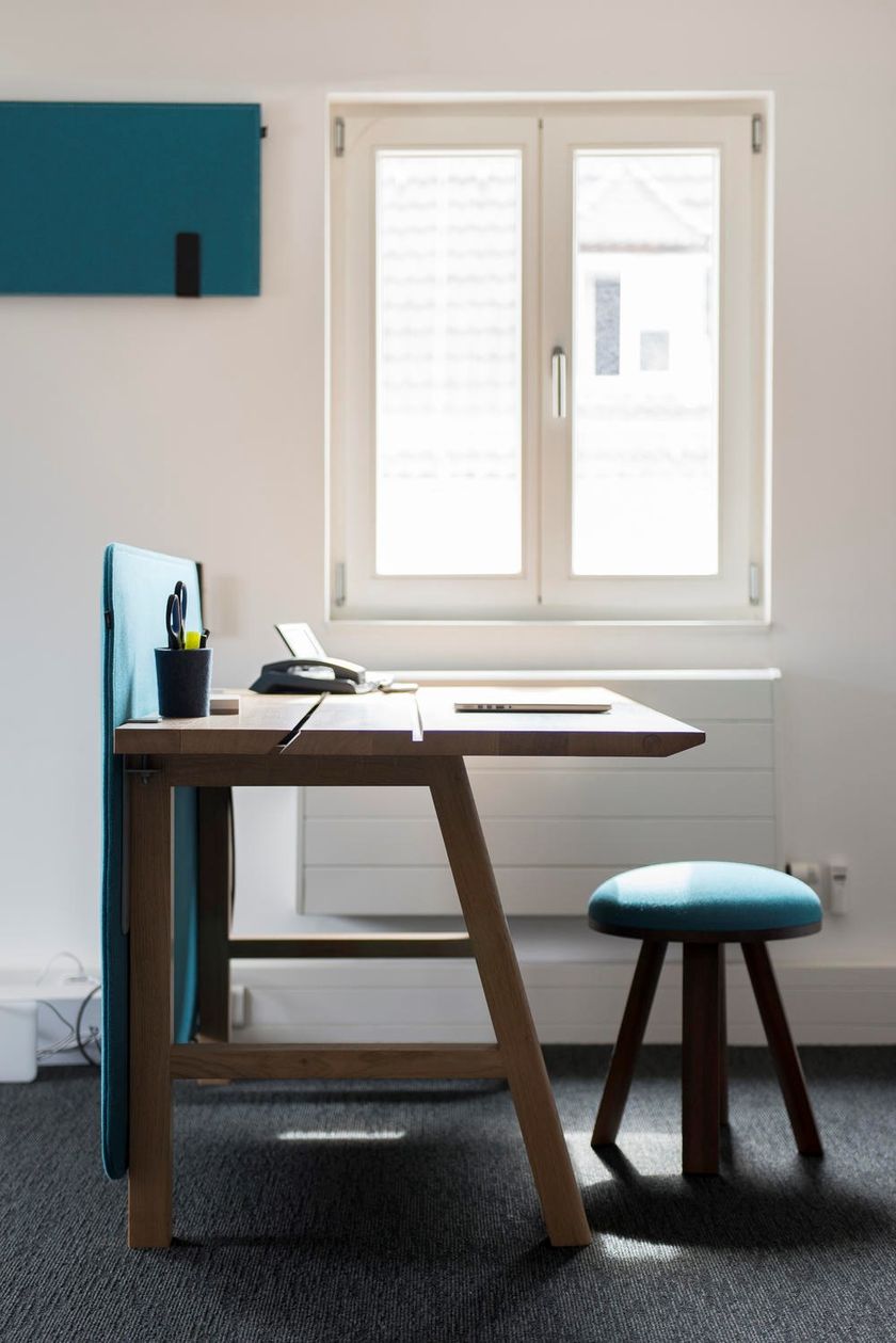 Rectangular wooden workstation desk BuzziPicNic Desk BuzziPicNic ...