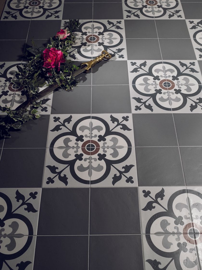 CEMENTINE Wall/floor tiles with encaustic effect By Valmori