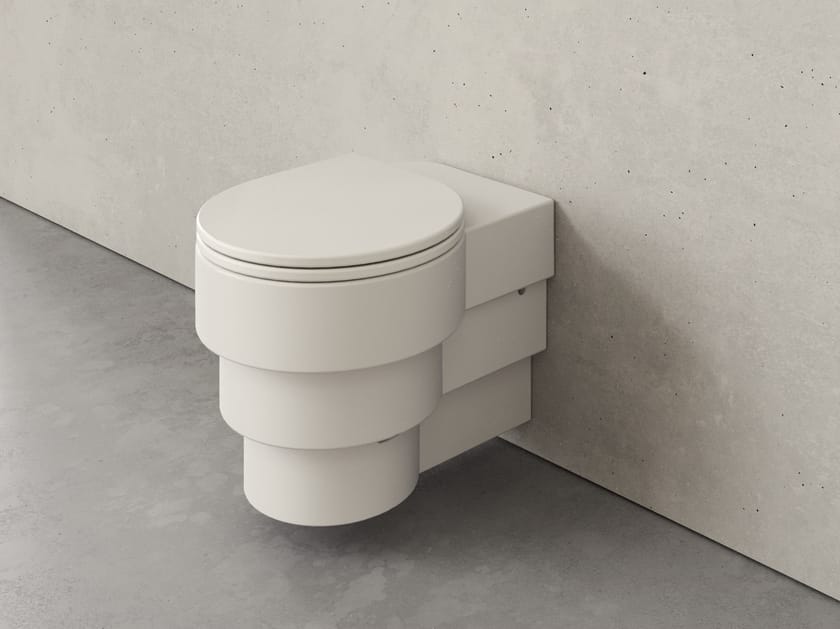 Wall-hung ceramic toilet CALLIPYGE WHITE Callipyge Collection By Trone