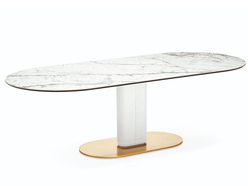 CAMEO Marble table By Calligaris | design Gino Carollo