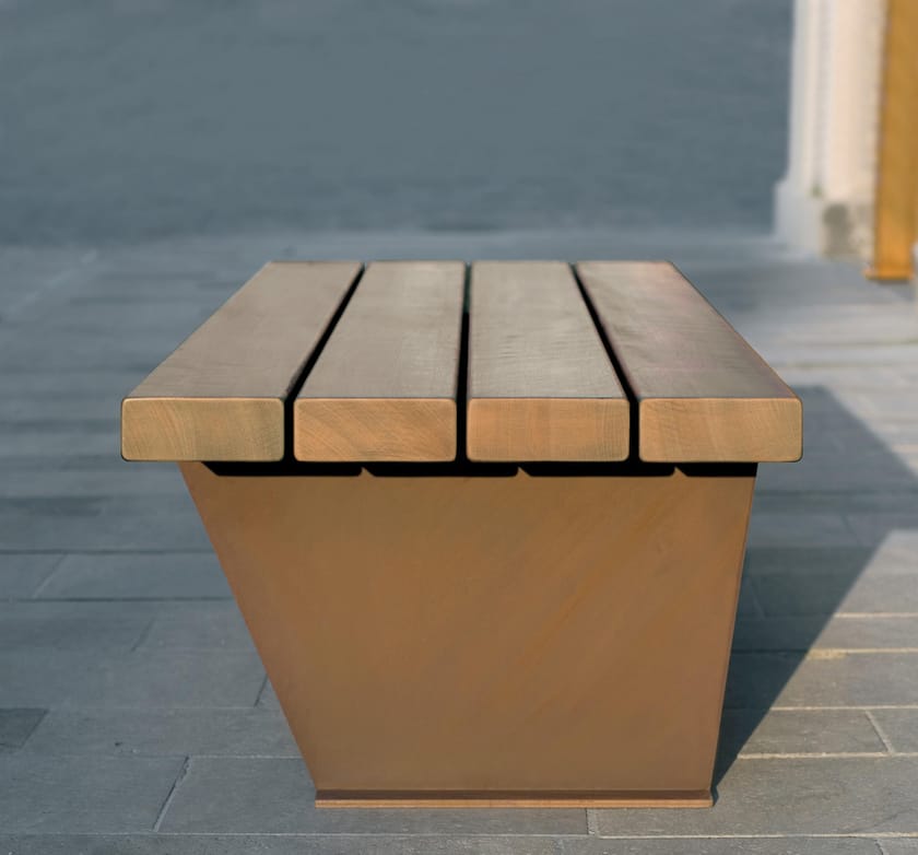 CAMPUS | Bench Wooden bench By Metalco